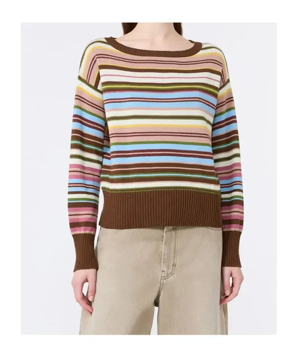 Max Mara Striped Long Sleeve Knit