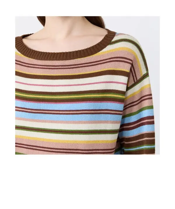 Max Mara Striped Long Sleeve Knit