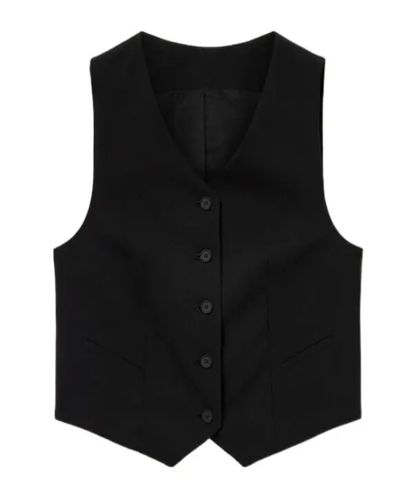 ALLSAINTS Aleida Tri Suit Vest - Black
