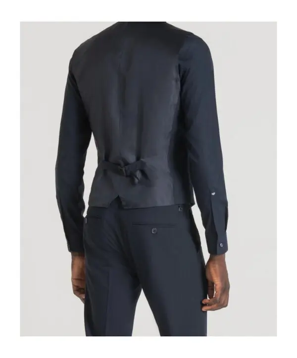 ANTONY MORATO Slim Fit Waistcoat In Stretch Viscose Blend