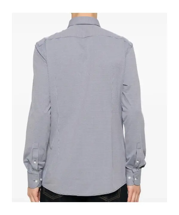 Hugo Boss Geometric-print Long-sleeve Shirt