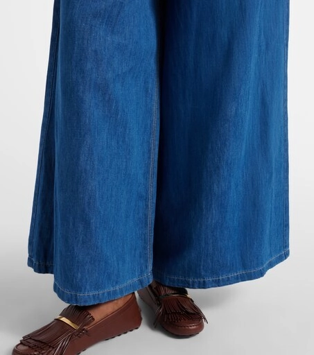 Max Mara Nastro Cropped Wide-leg Jeans