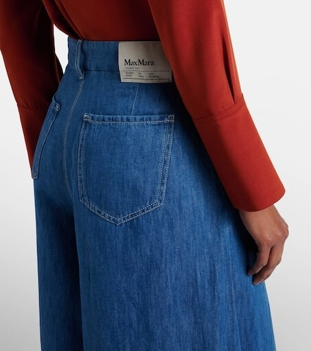 Max Mara Nastro Cropped Wide-leg Jeans