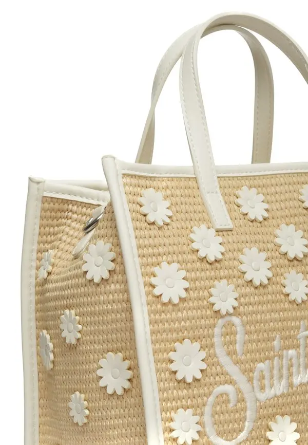MC2 SAINT BARTH Daisy Appliqué Embroidered Shoulder Bag