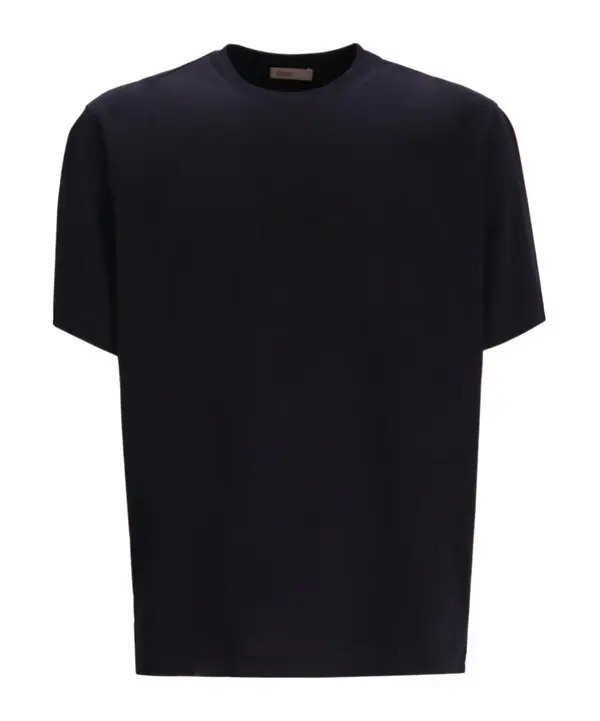 Herno Logo Embroidered Crewneck T-shirt - Black
