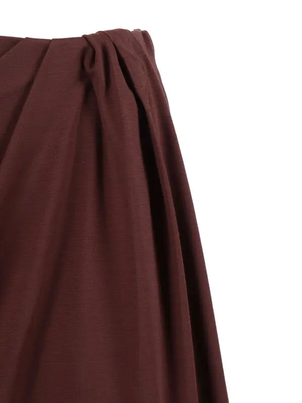 Max Mara Ruched Midi Skirt