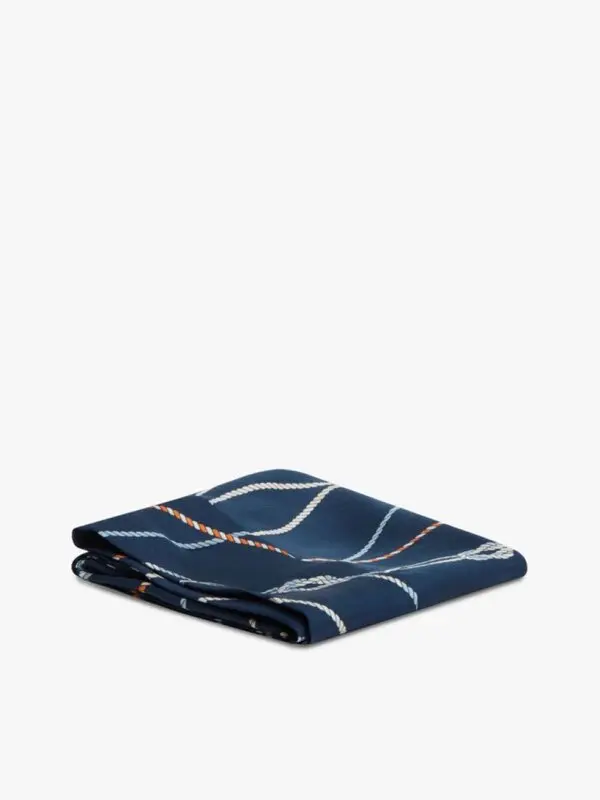 Tommy Hilfiger Rope Print Pure Silk Scarf