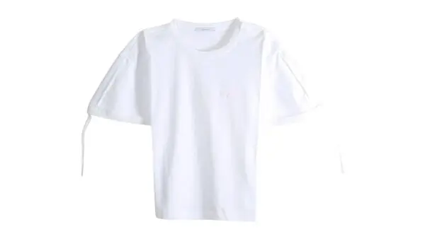 Givenchy Bows Gathered Shoulder Tee Shirt