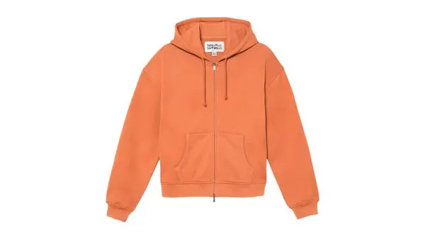 BAD BUNNY X Zara Cropped Fit Zip Hoodie - Orange
