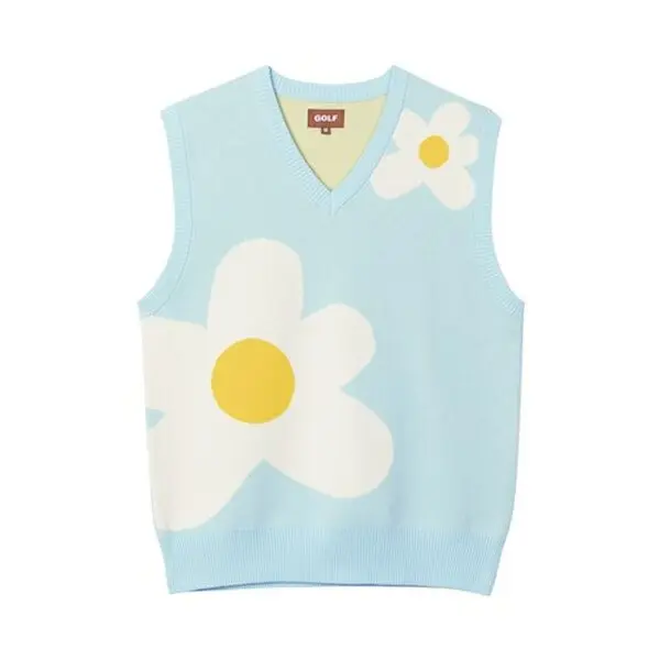 GOLF Le Fleur Sweater Vest - Blue