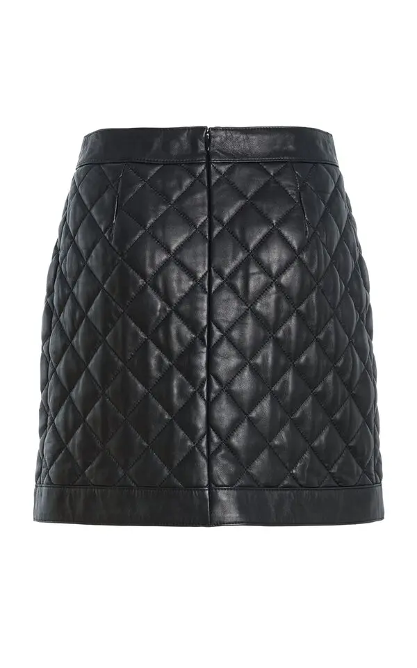 Françoise Gracie Leather Mini Skirt