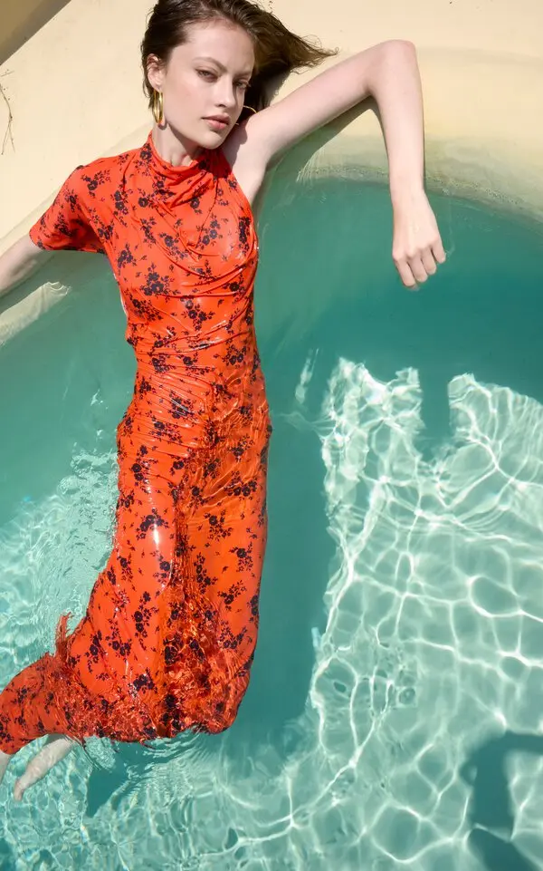 Françoise Karlie Floral Maxi Dress - Red