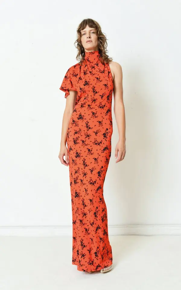 Françoise Karlie Floral Maxi Dress - Red