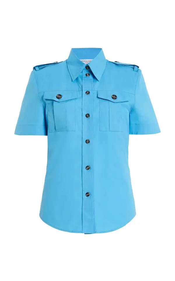 Françoise Sara Cotton Shirt - Blue