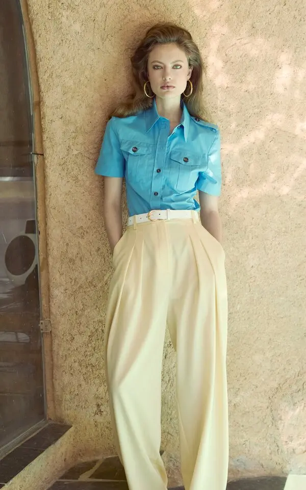 Françoise Sara Cotton Shirt - Blue