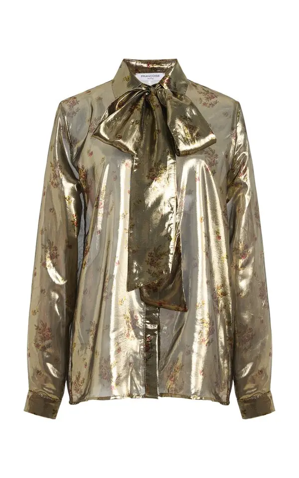 Françoise Nokia Silk-lurex Shirt