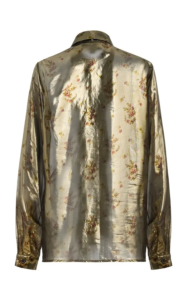 Françoise Nokia Silk-lurex Shirt