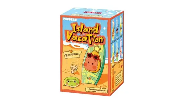 POP MART Pop Bean Island Vacation Series Decorative Charm Single Blind Box - Multicolor