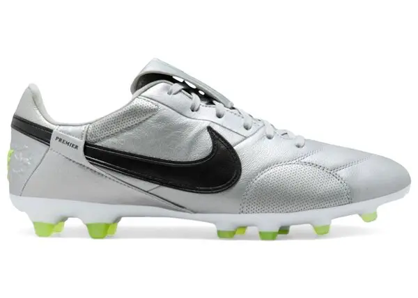 Nike Premier 3 Fg - Metallic Silver/black/volt