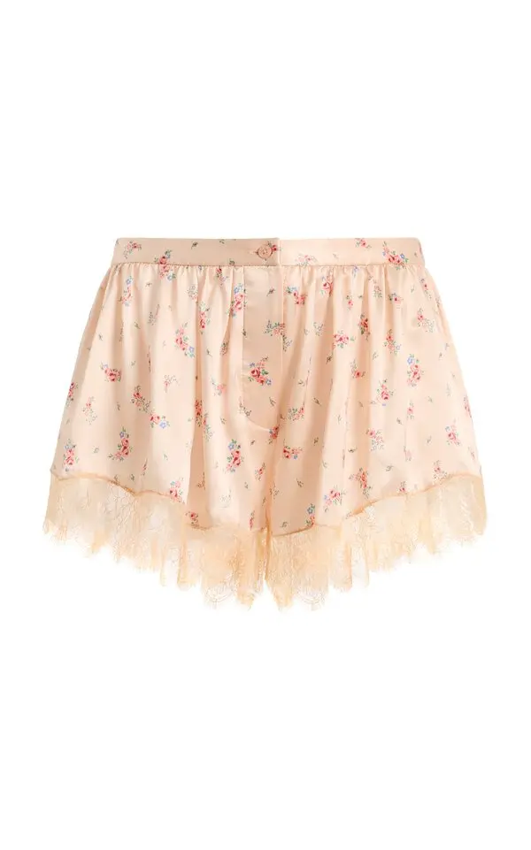Françoise Lisette Silk Shorts - Floral