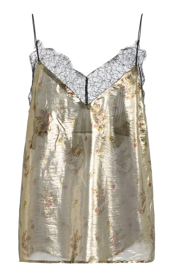 Françoise Layla Silk-lurex Camisole