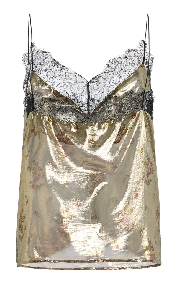 Françoise Layla Silk-lurex Camisole