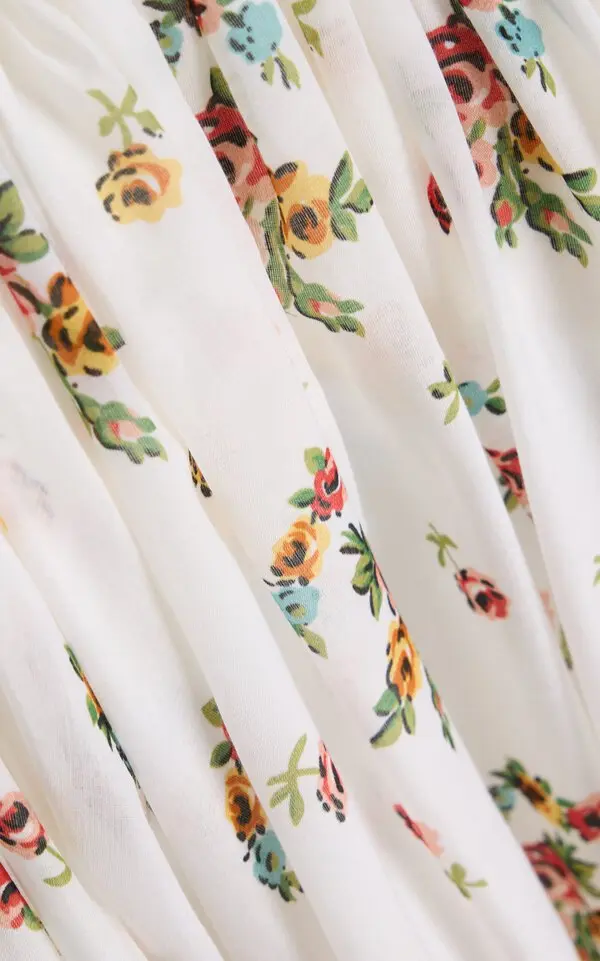Françoise Diana Cotton-blend High-low Dress - Floral