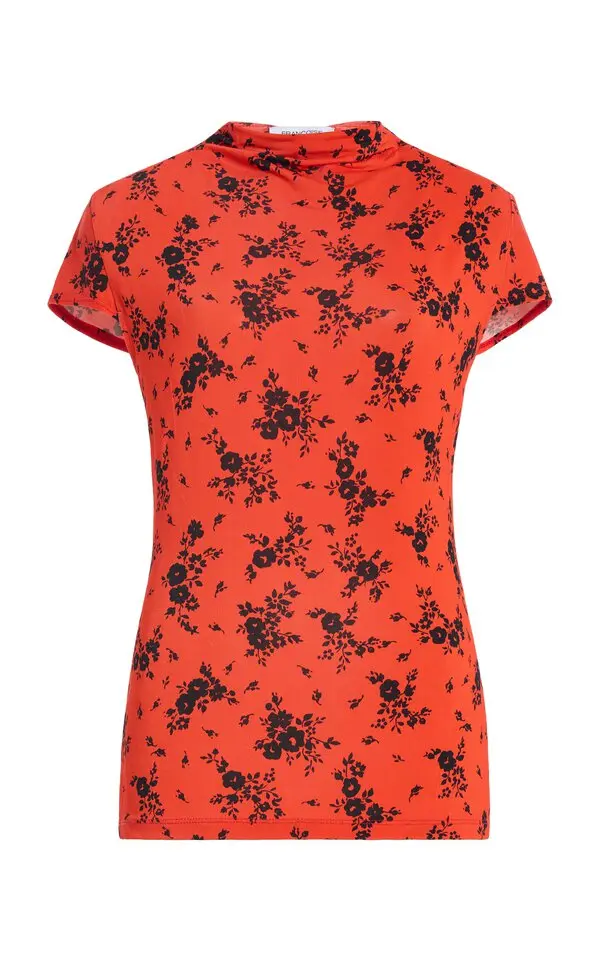 Françoise Nora Knit Top - Red