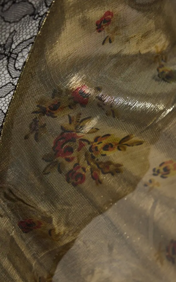 Françoise Layla Silk-lurex Floral Print Midi Slip Dress