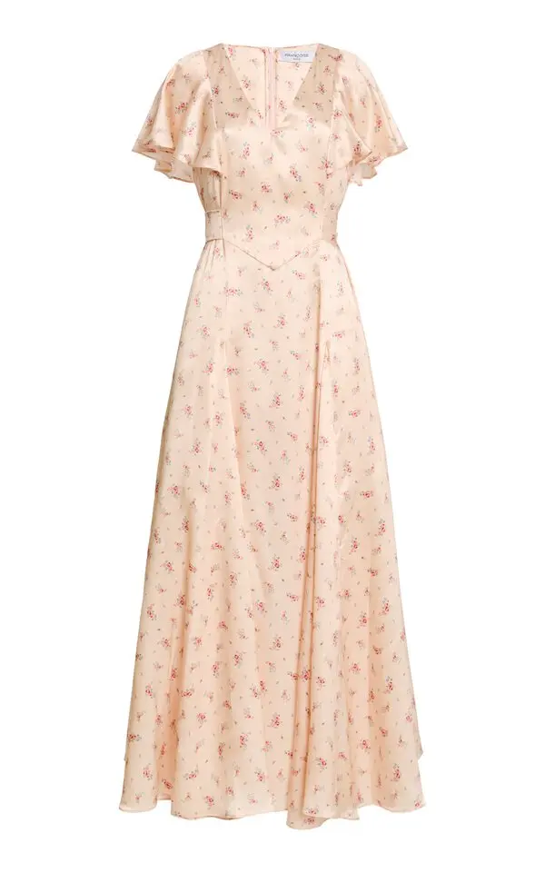 Françoise Amenis Silk Maxi Dress