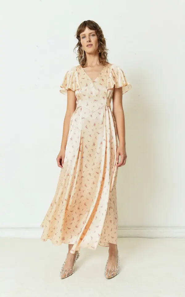 Françoise Amenis Silk Maxi Dress