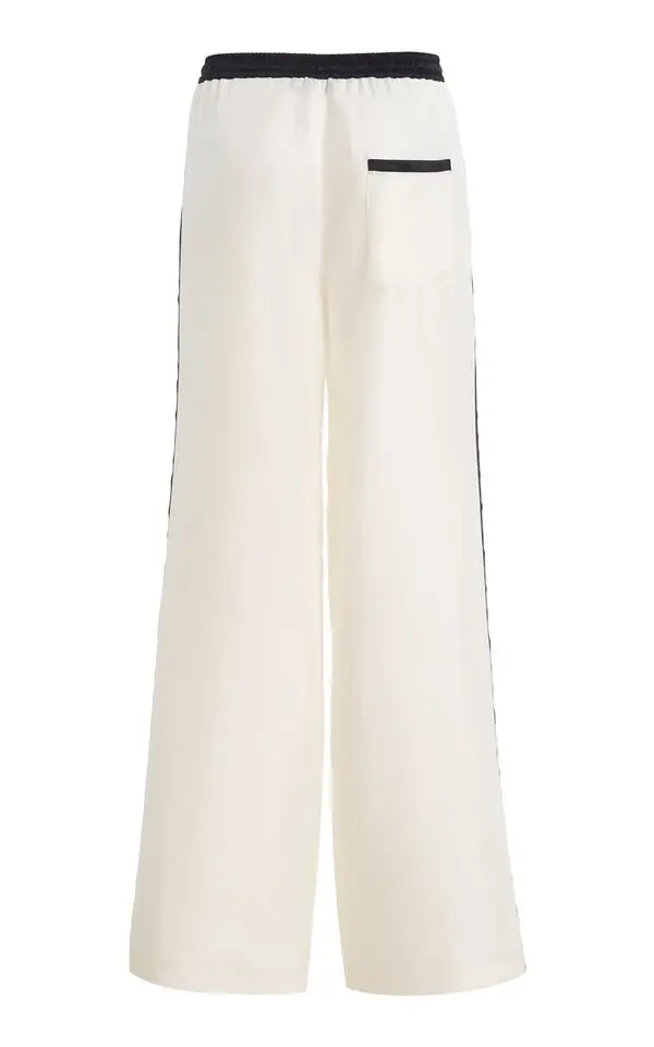 Françoise Fanny Silk Wide-leg Pants