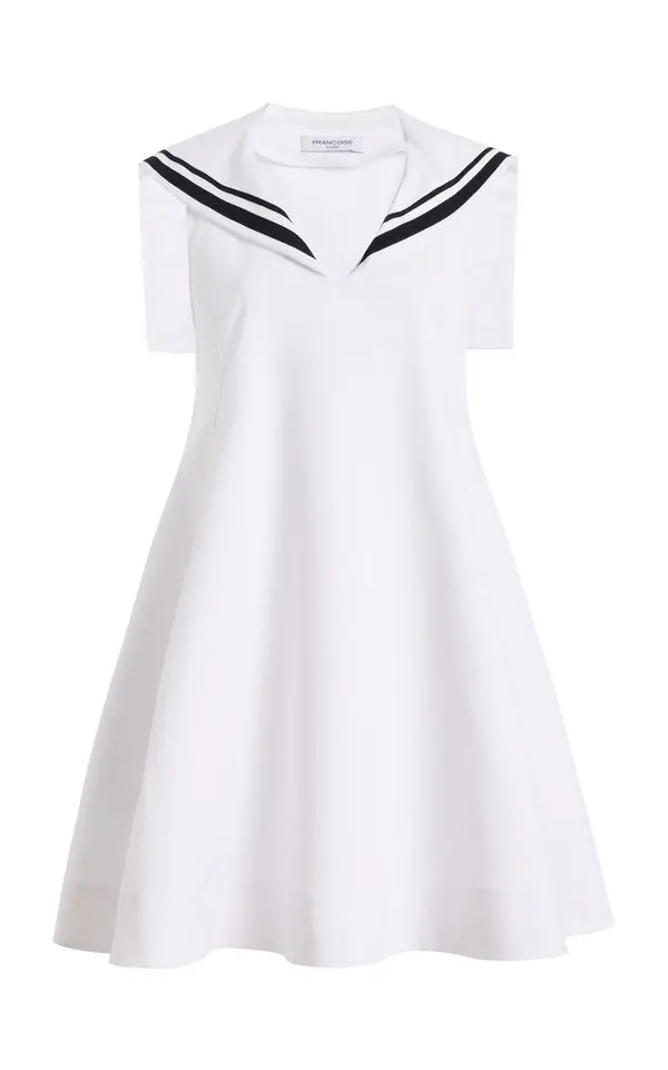 Françoise Claudia Cotton-blend Mini Dress