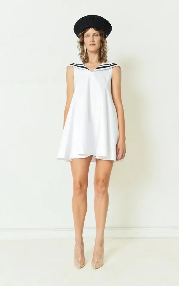 Françoise Claudia Cotton-blend Mini Dress