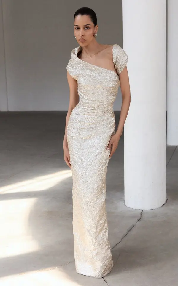 MARMAR HALIM Asymmetric Maxi Dress