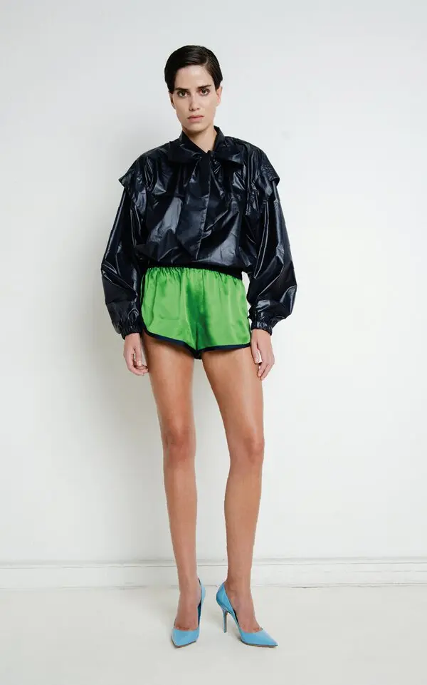 Françoise Fanny Silk Mini Shorts