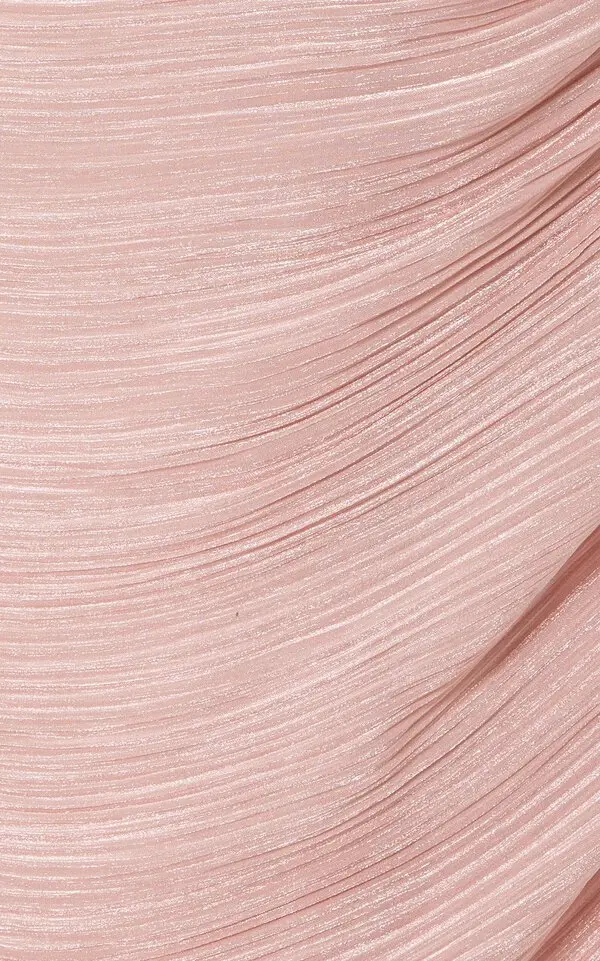 MARMAR HALIM Hand-pleated Maxi Dress - Pink