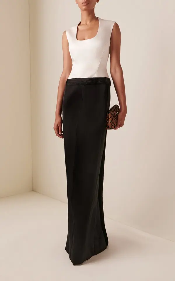 MARMAR HALIM Satin Maxi Dress