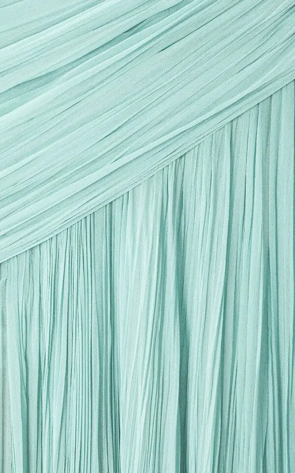 MARMAR HALIM Asymmetric Chiffon Maxi Dress