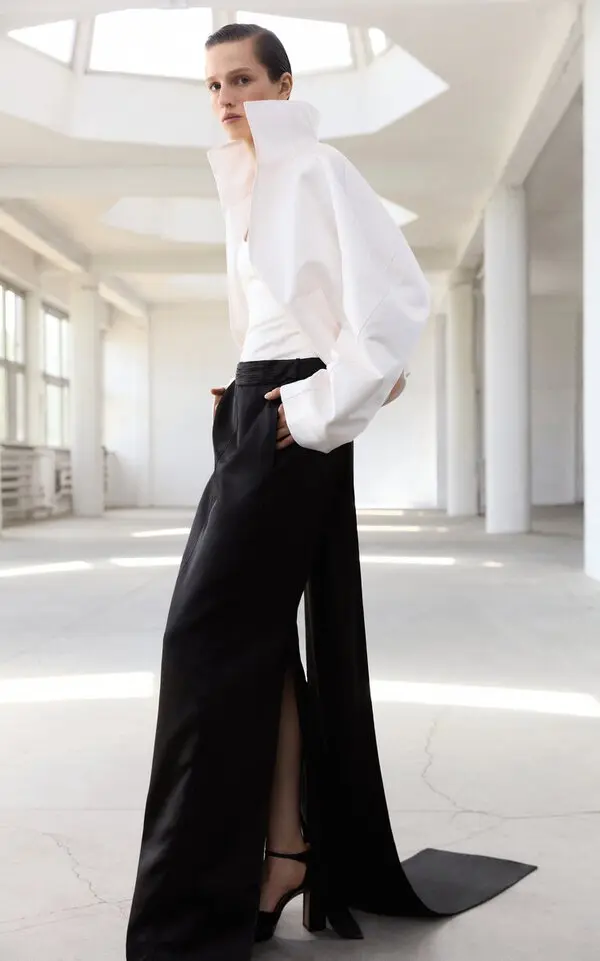 MARMAR HALIM Satin Cropped Jacket