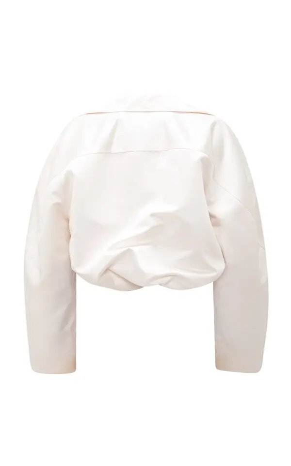 MARMAR HALIM Satin Cropped Jacket