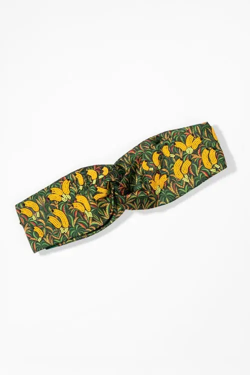 HAIR DRAMA CO Tropical Bloom Banana Knotted Headband