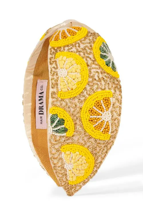 HAIR DRAMA CO. Blue Oceanheadband - Yellow
