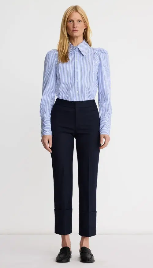 Smythe Cuffed Cropped Straight Leg Pants