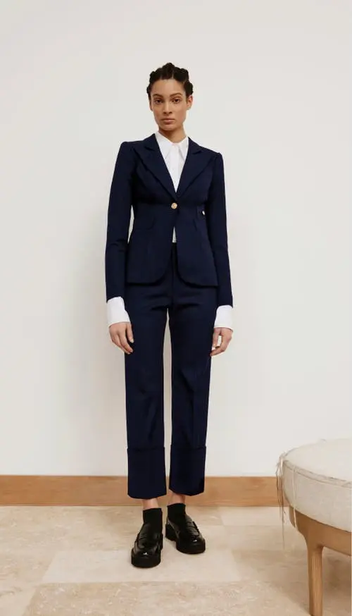 Smythe Cuffed Cropped Straight Leg Pants