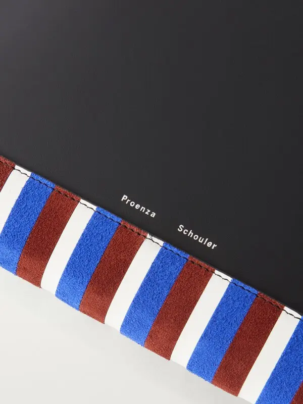 Proenza Schouler Suede And Leather Pouch - Multi