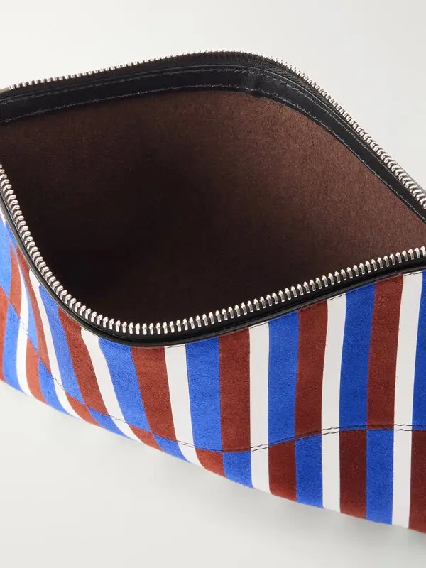 Proenza Schouler Suede And Leather Pouch - Multi