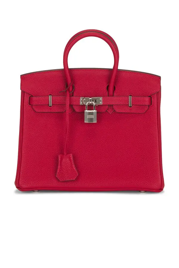 Hermès Togo Birkin 25 Handbag In Red - Rouge