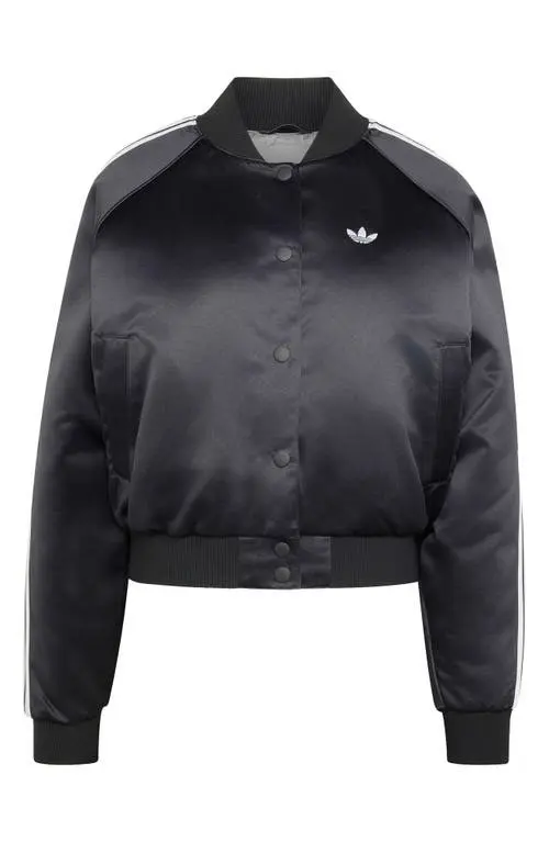ADIDAS ORIGINALS Sst Satin Bomber Jacket With Three Stripes