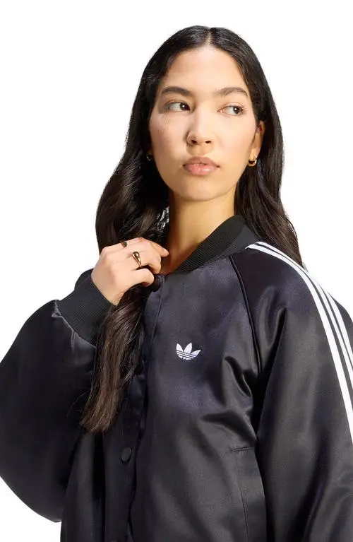 ADIDAS ORIGINALS Sst Satin Bomber Jacket With Three Stripes
